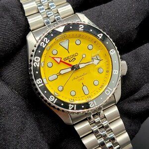 Seiko | Accessories | Seiko 5 Sports Skx Gmt Series 425mm Yellow Dial ...